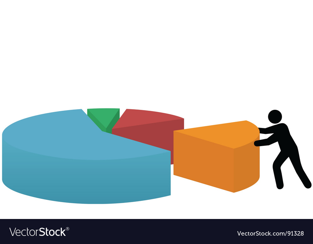 Pie graph Royalty Free Vector Image - VectorStock