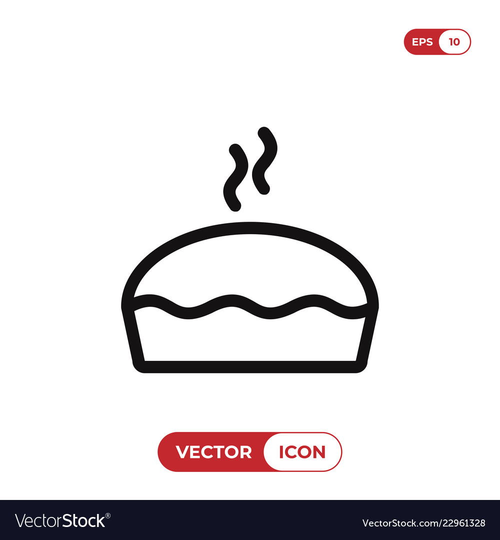 Pie icon Royalty Free Vector Image - VectorStock