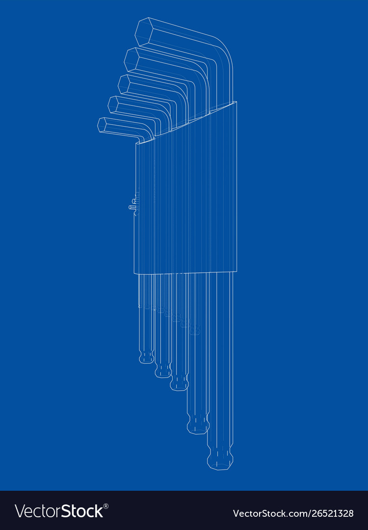 Set hexagon tools Royalty Free Vector Image - VectorStock