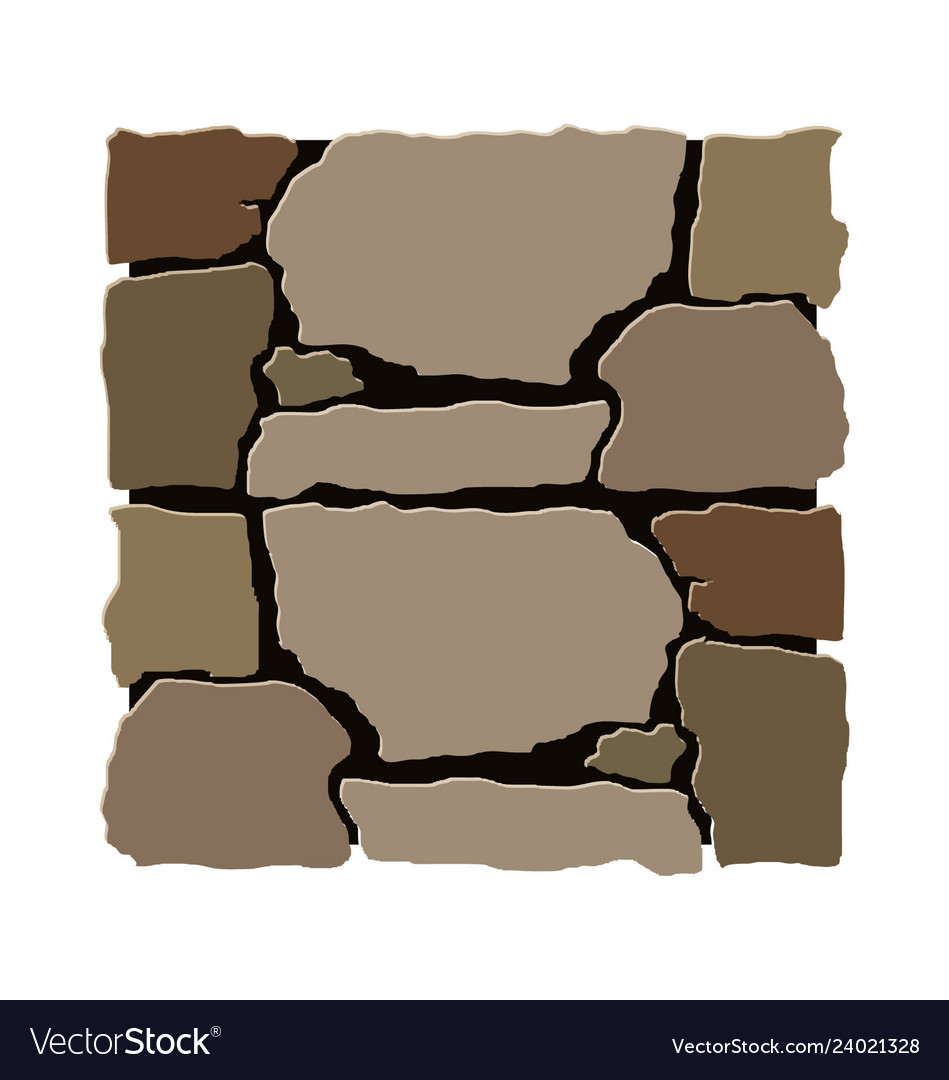 Stone installation design element Royalty Free Vector Image