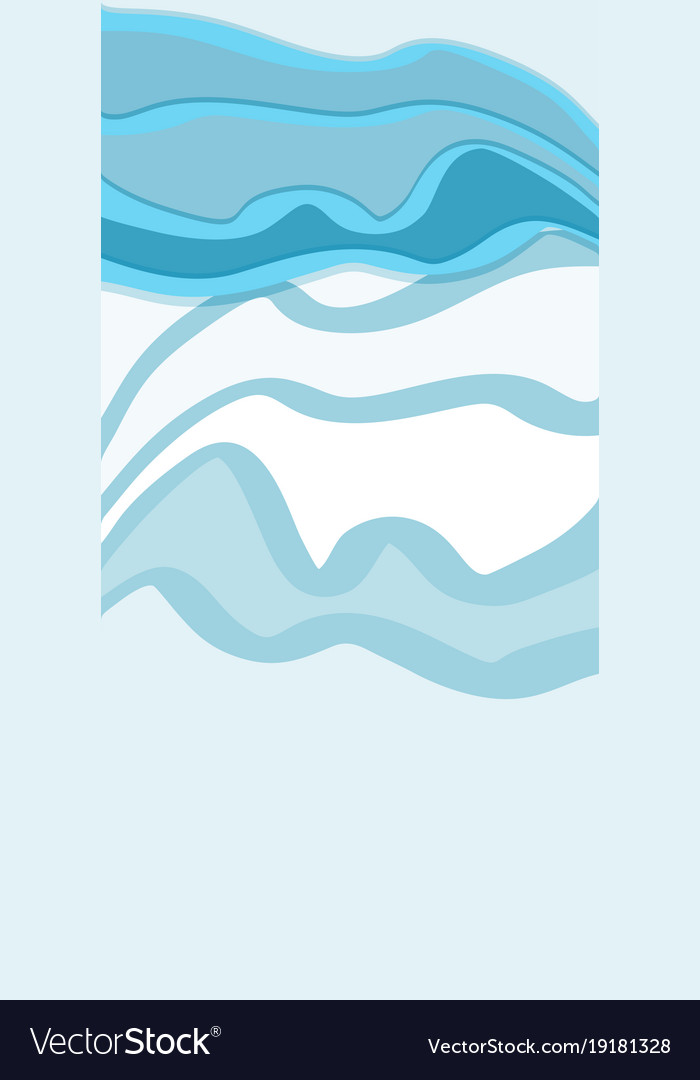 Wave blue Royalty Free Vector Image - VectorStock