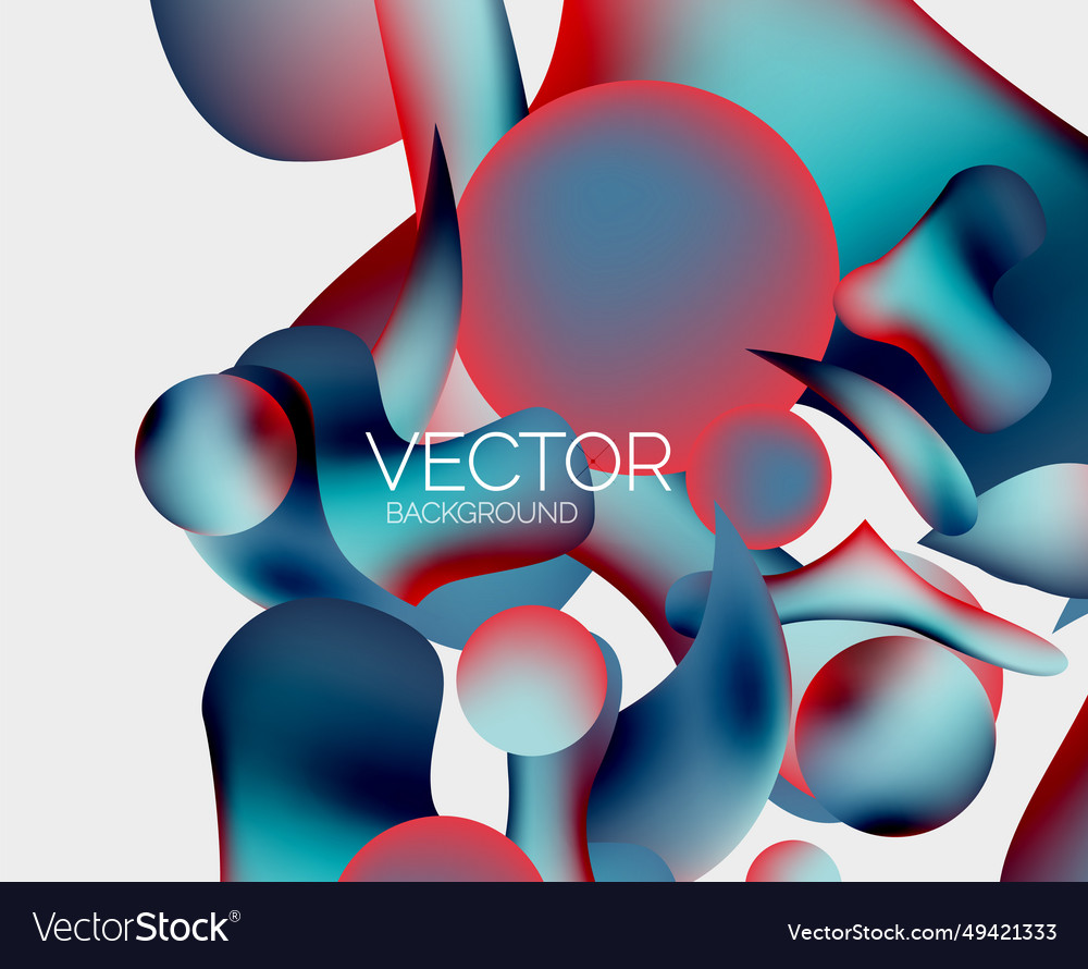Abstract liquid bubble background Royalty Free Vector Image