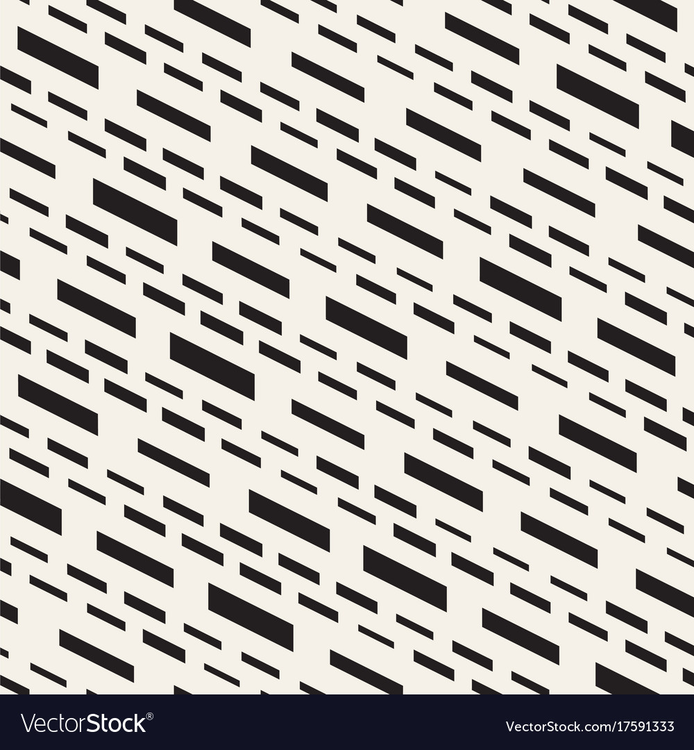 Black and white irregular dashed lines pattern Vector Image