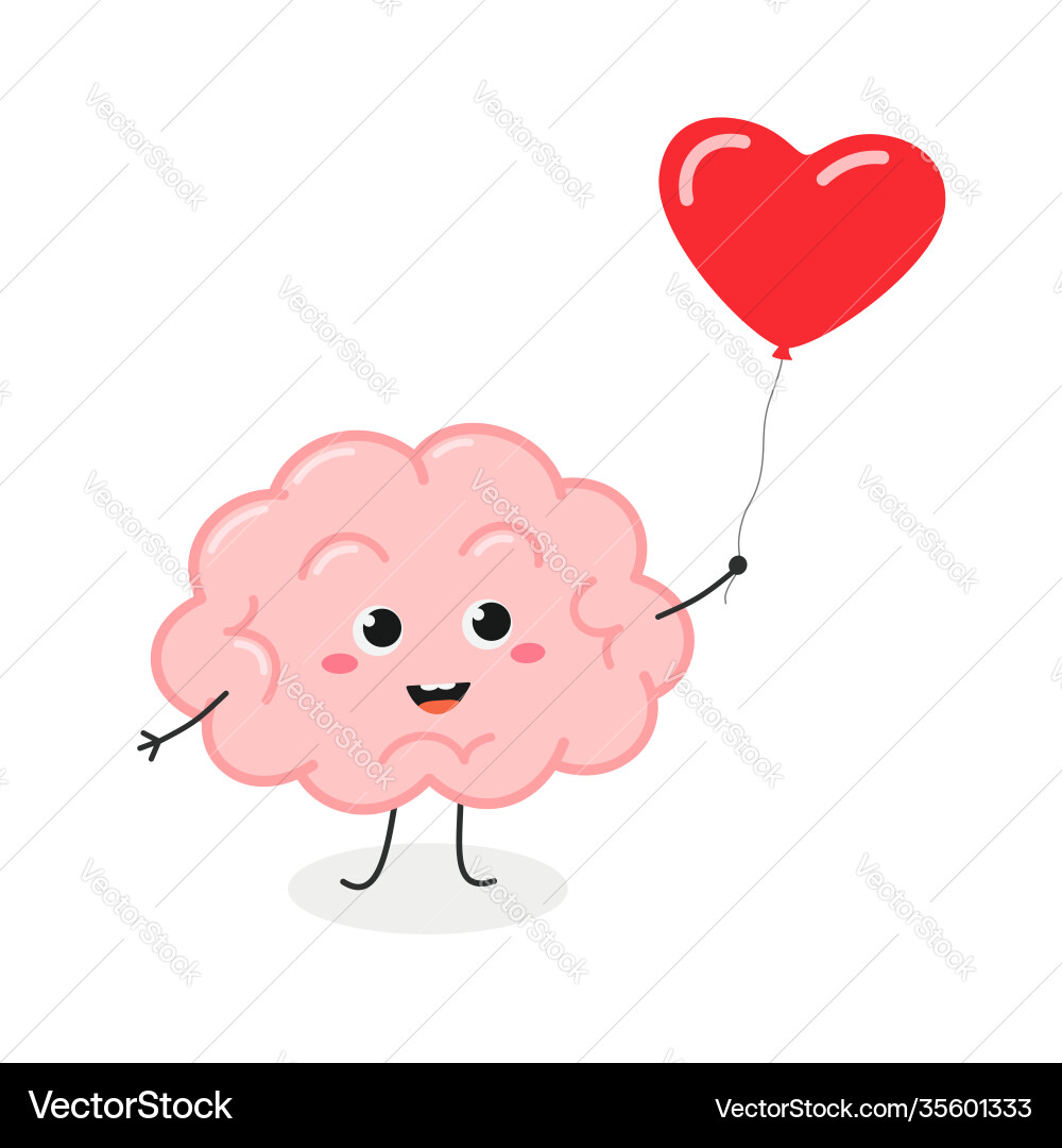 Cute Brain Clipart