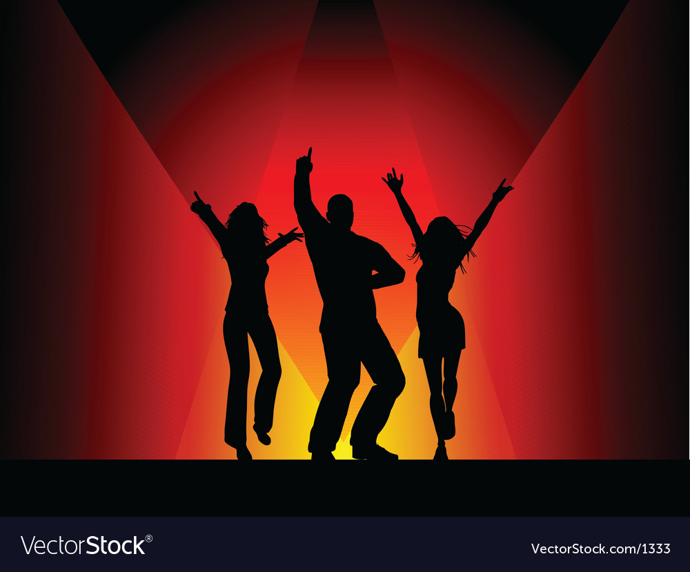 Disco dancers Royalty Free Vector Image - VectorStock