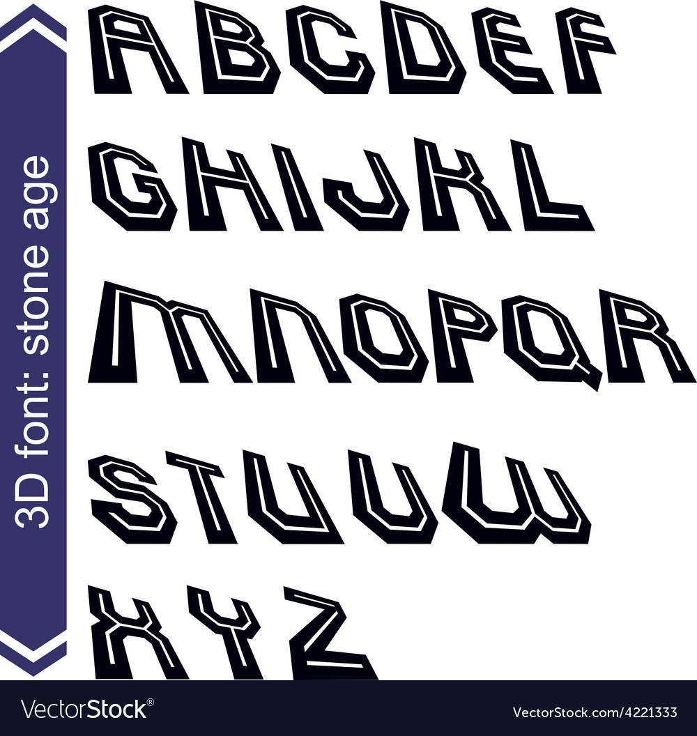 Geometric typescript in rotation 3d industrial Vector Image