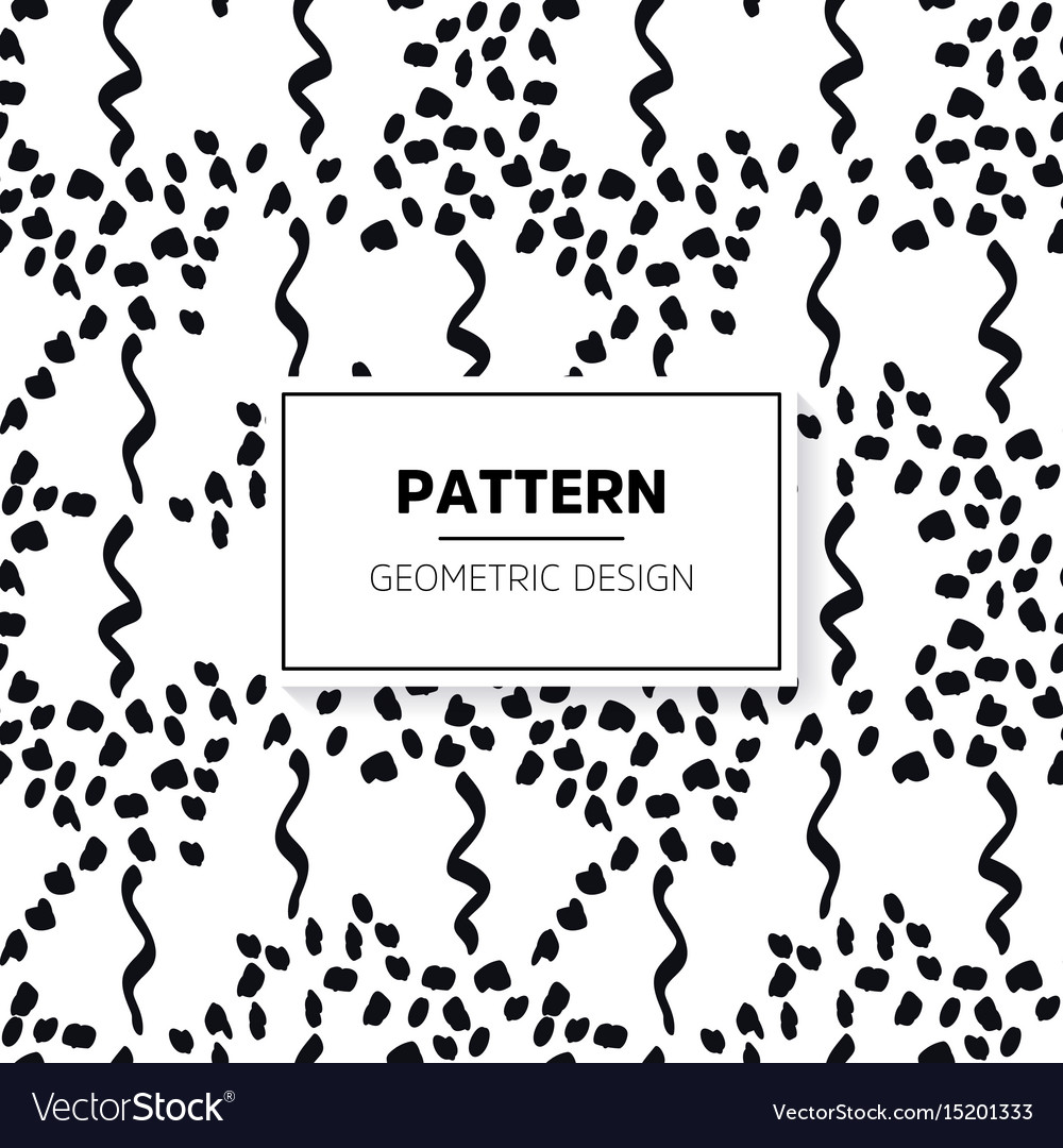 Monochrome Abstract Striped Texture Seamless Vector Image