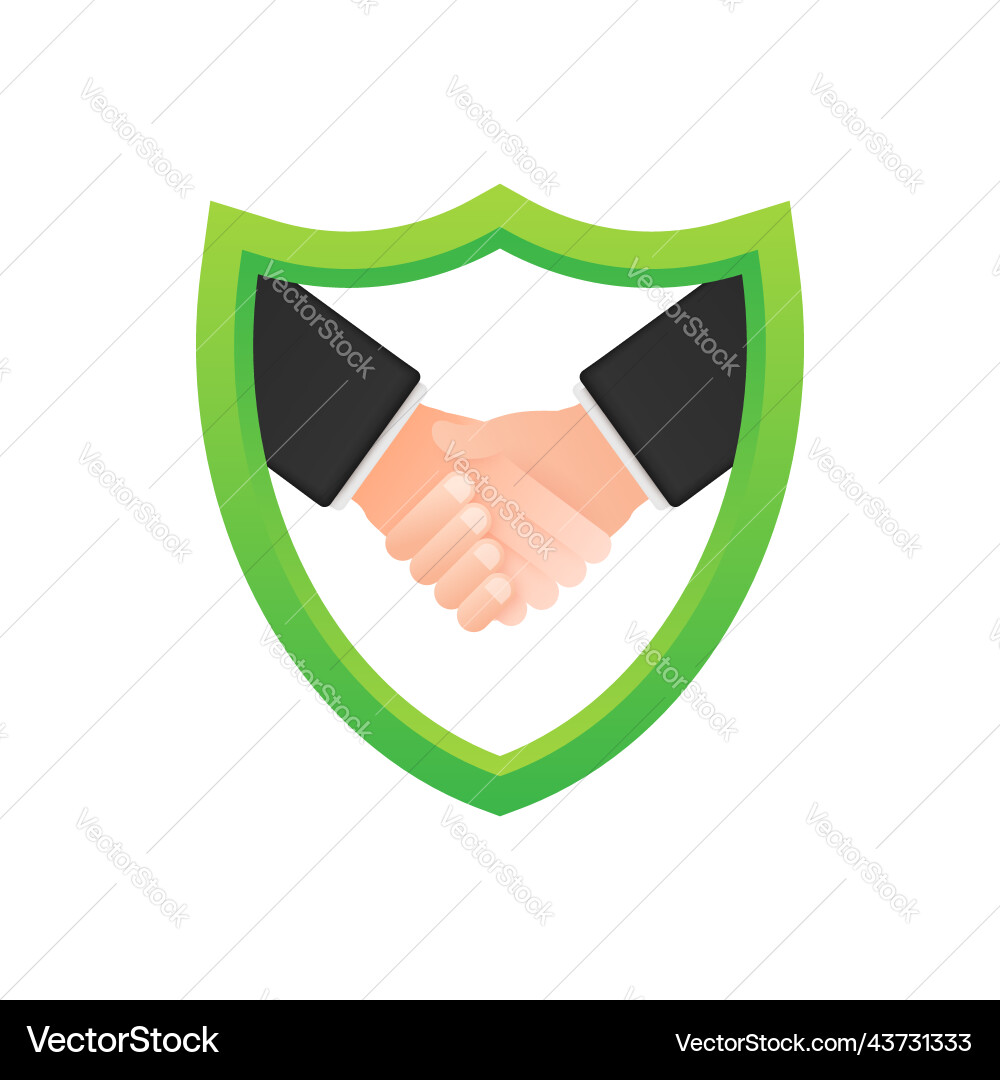 Safe deal check mark icon international Royalty Free Vector