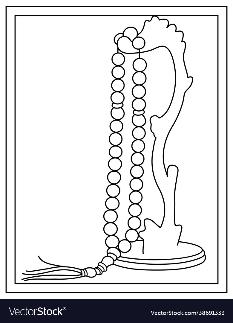 Tasbih Royalty Free Vector Image - VectorStock
