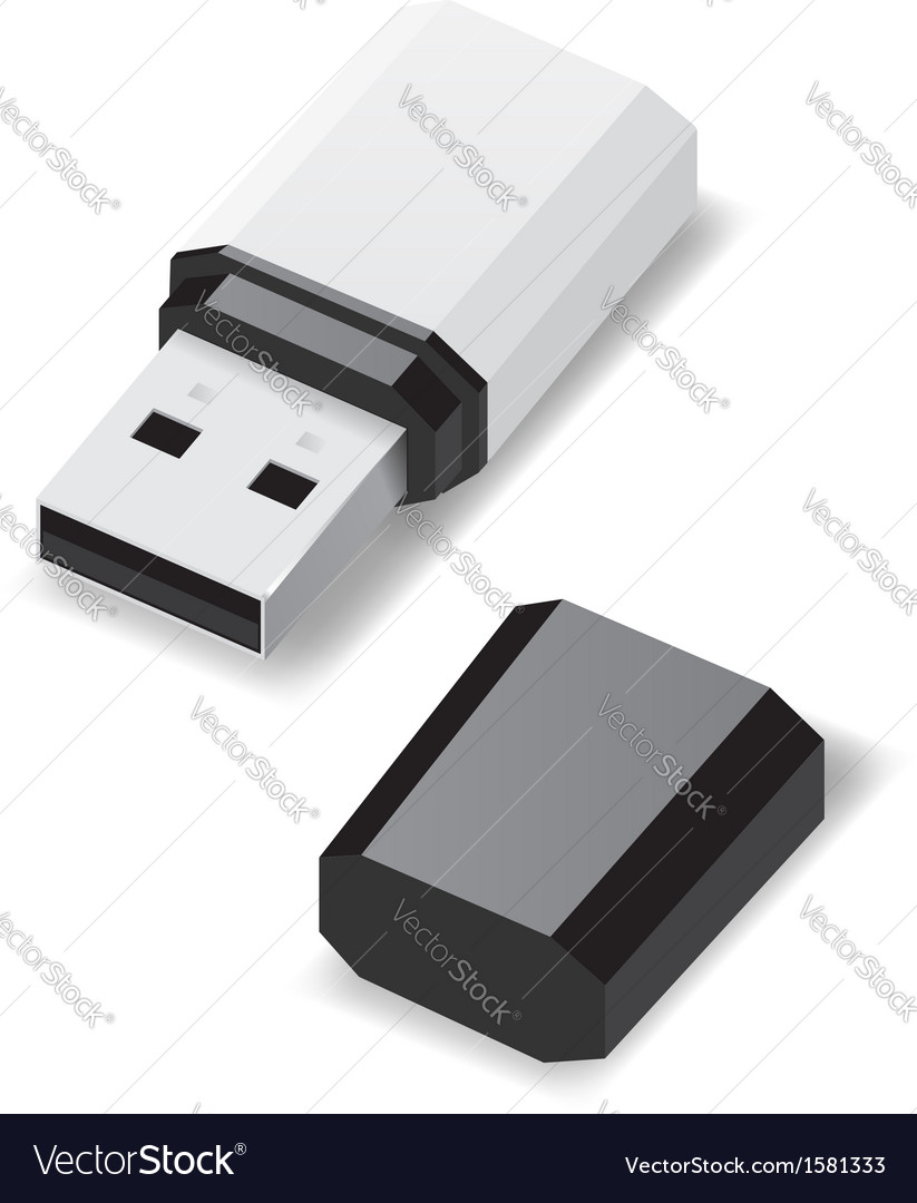Usb flash drive Royalty Free Vector Image - VectorStock