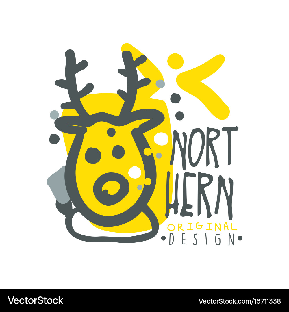Northern logo template original design badge Vector Image