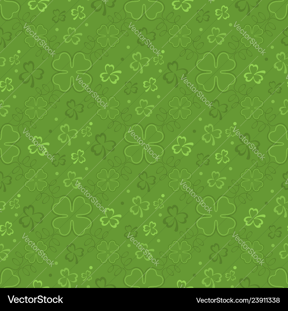 Patrick day seamless pattern Royalty Free Vector Image