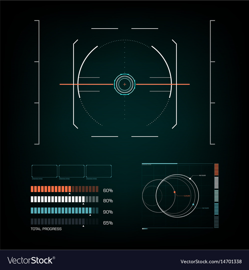 Radar interface future Royalty Free Vector Image Radar interface future Royalty Free Vector Image