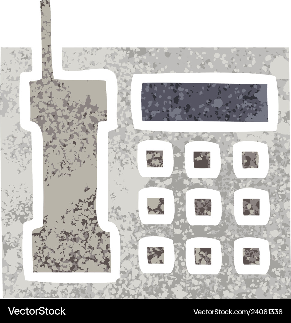 Retro style cartoon telephone Royalty Free Vector Image
