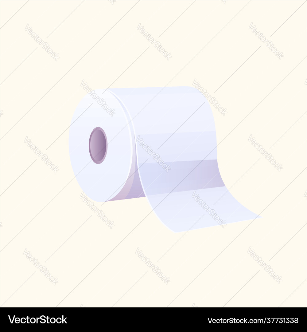 Toilet paper towel Royalty Free Vector Image - VectorStock