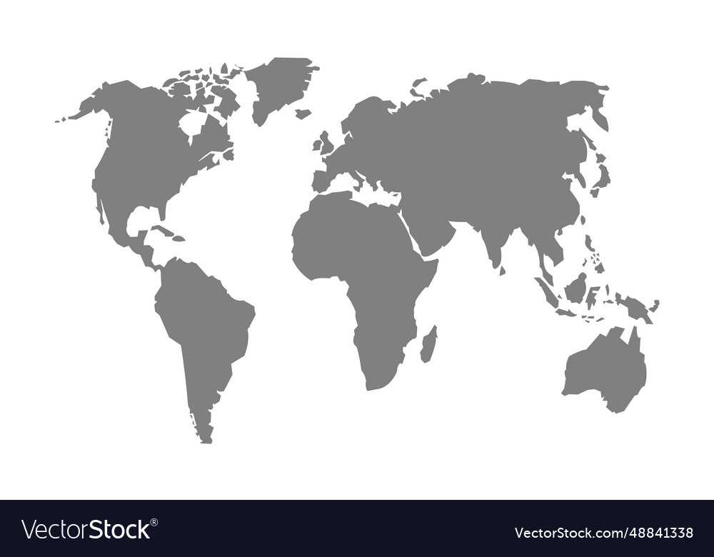 World map1 Royalty Free Vector Image - VectorStock