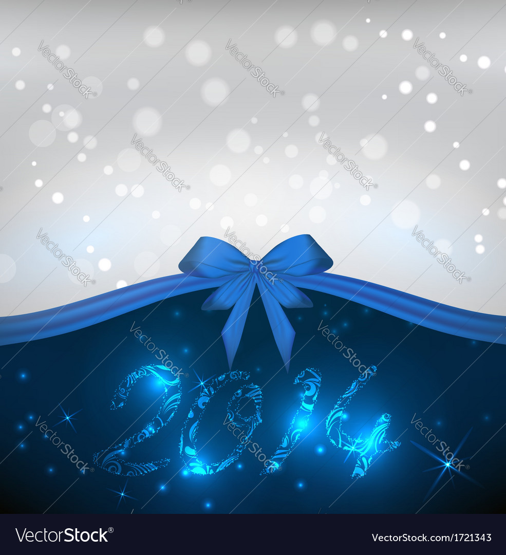 2014 blue background Royalty Free Vector Image