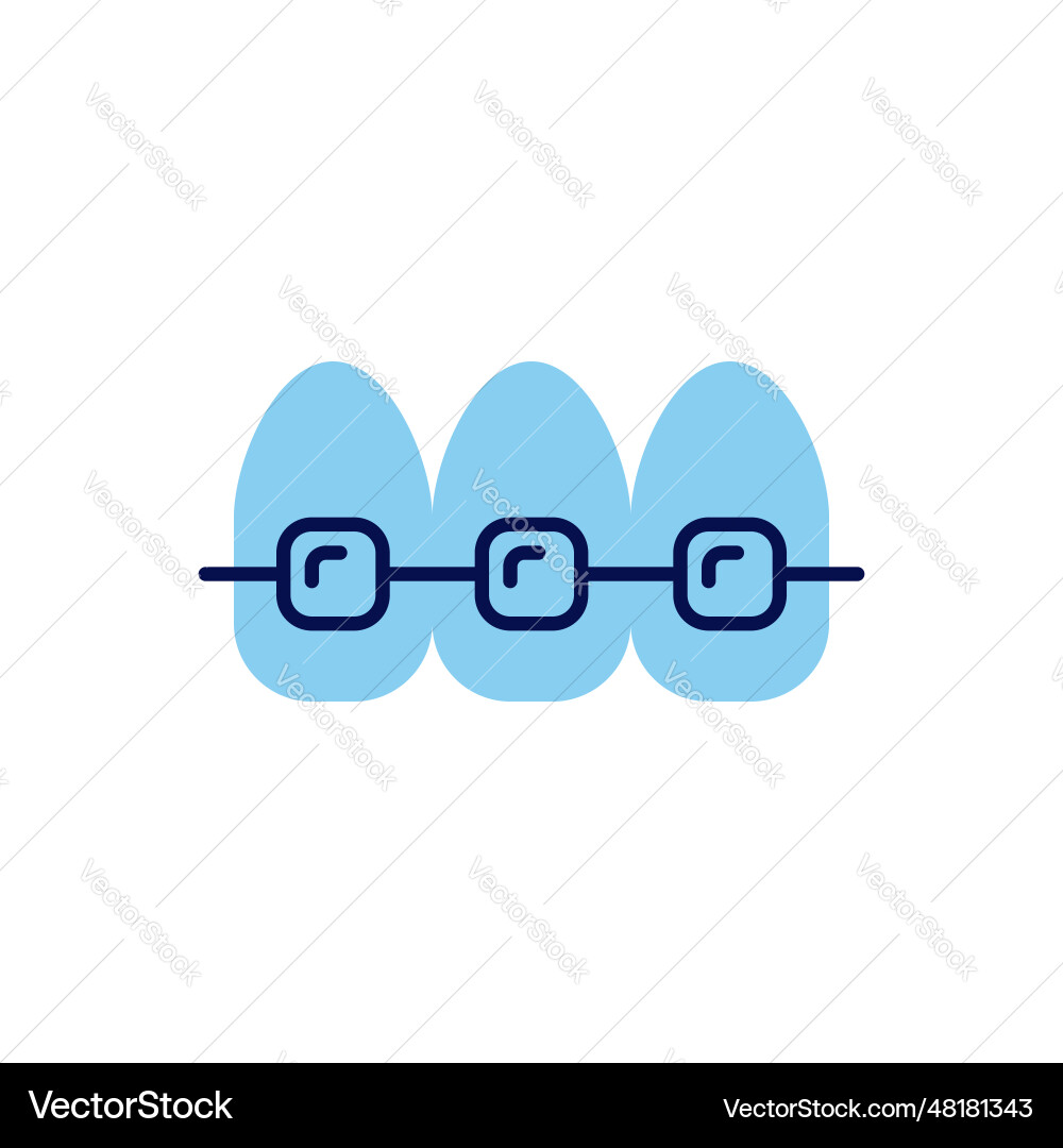 Braces icon Royalty Free Vector Image - VectorStock