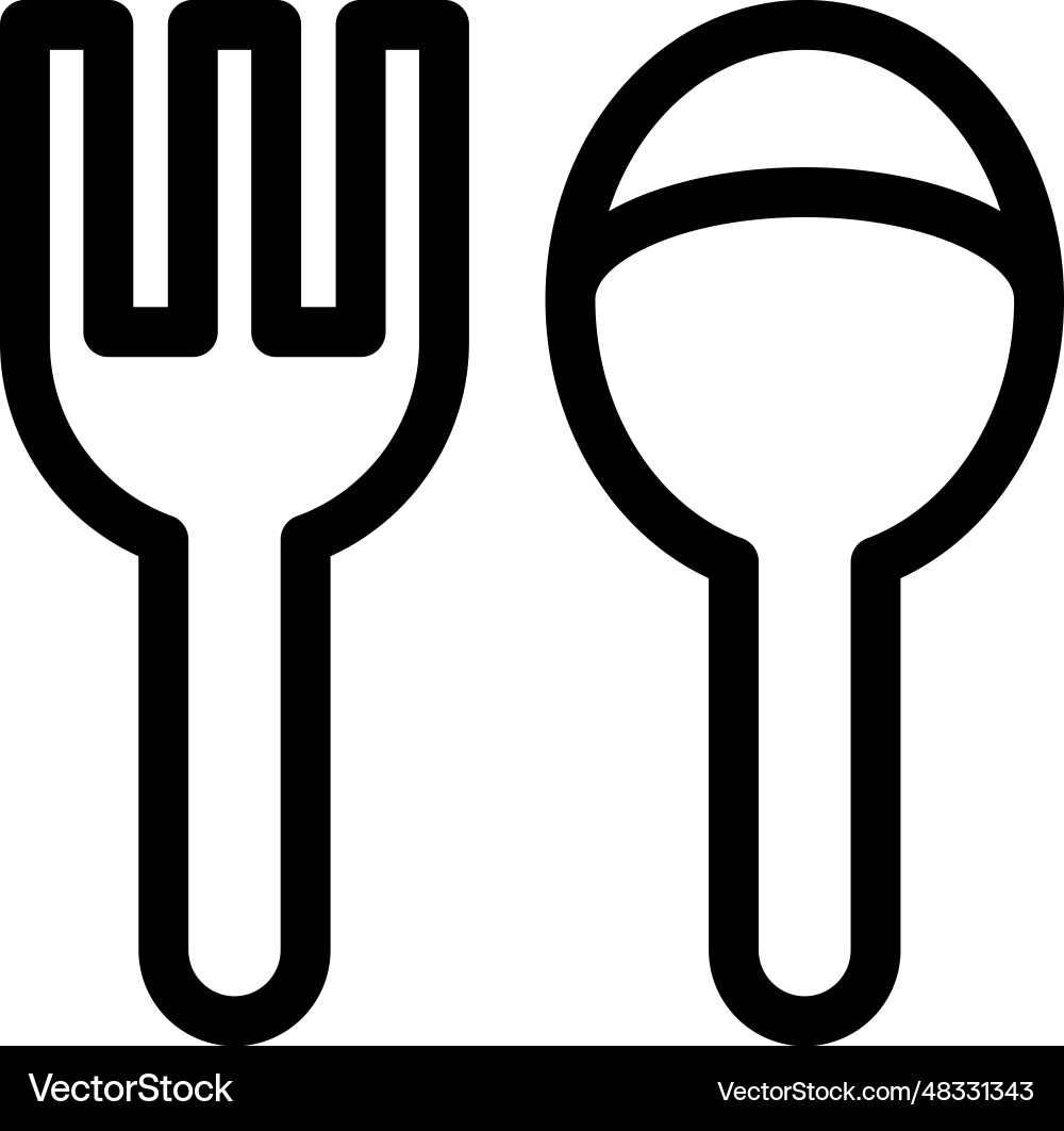 Cutlery icon Royalty Free Vector Image - VectorStock