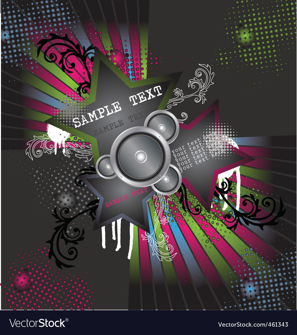 Disco background Royalty Free Vector Image - VectorStock
