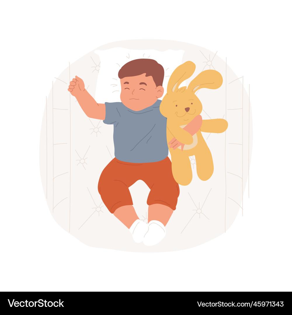 Favorite toy isolated cartoon Royalty Free Vector Image