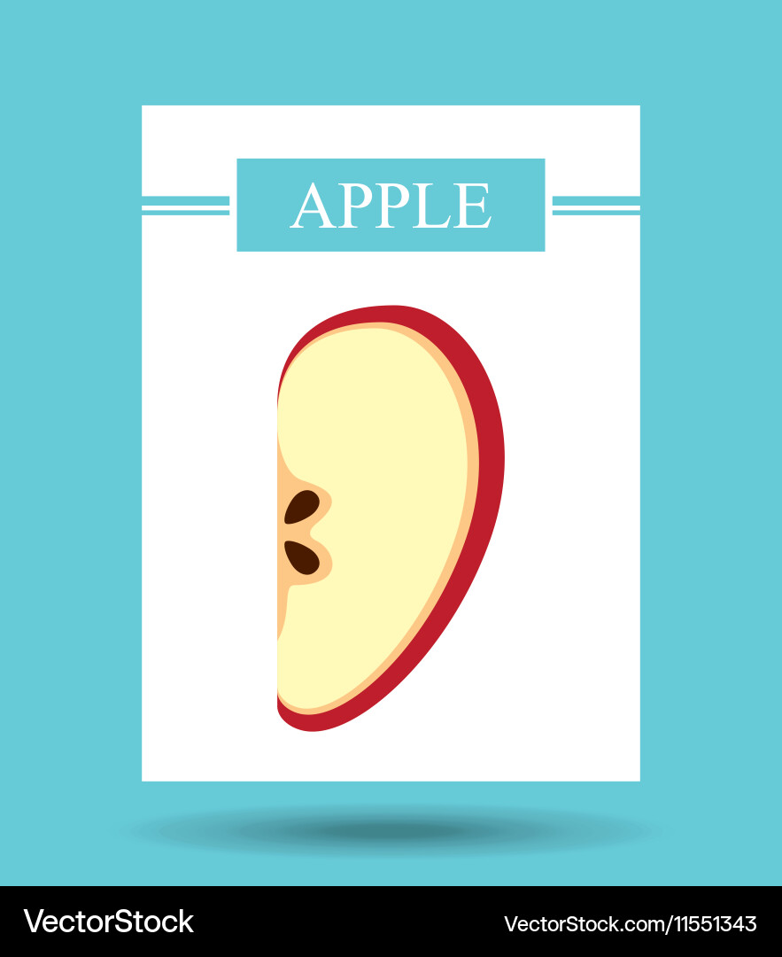 Fresh fruits menu healthy Royalty Free Vector Image