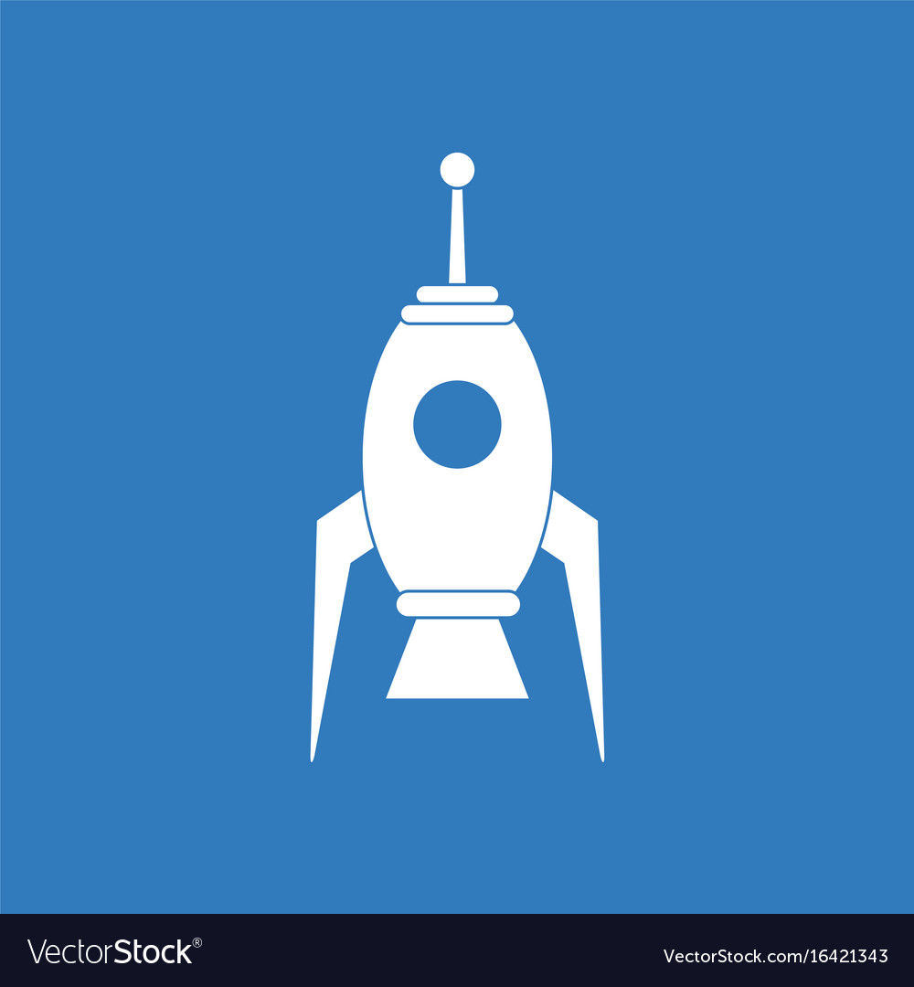 Icon space rocket Royalty Free Vector Image - VectorStock