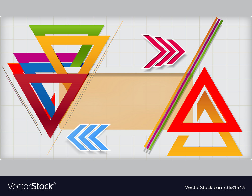 Modern geometric template Royalty Free Vector Image