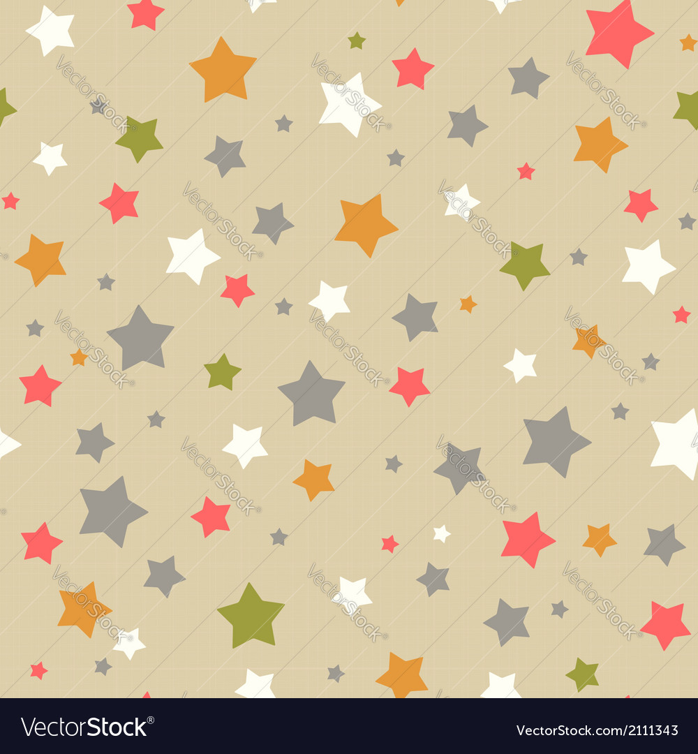 Seamless stars pattern Royalty Free Vector Image