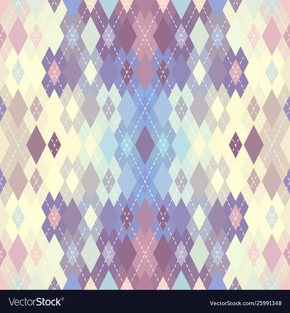 Argyle seamless pattern background Royalty Free Vector Image