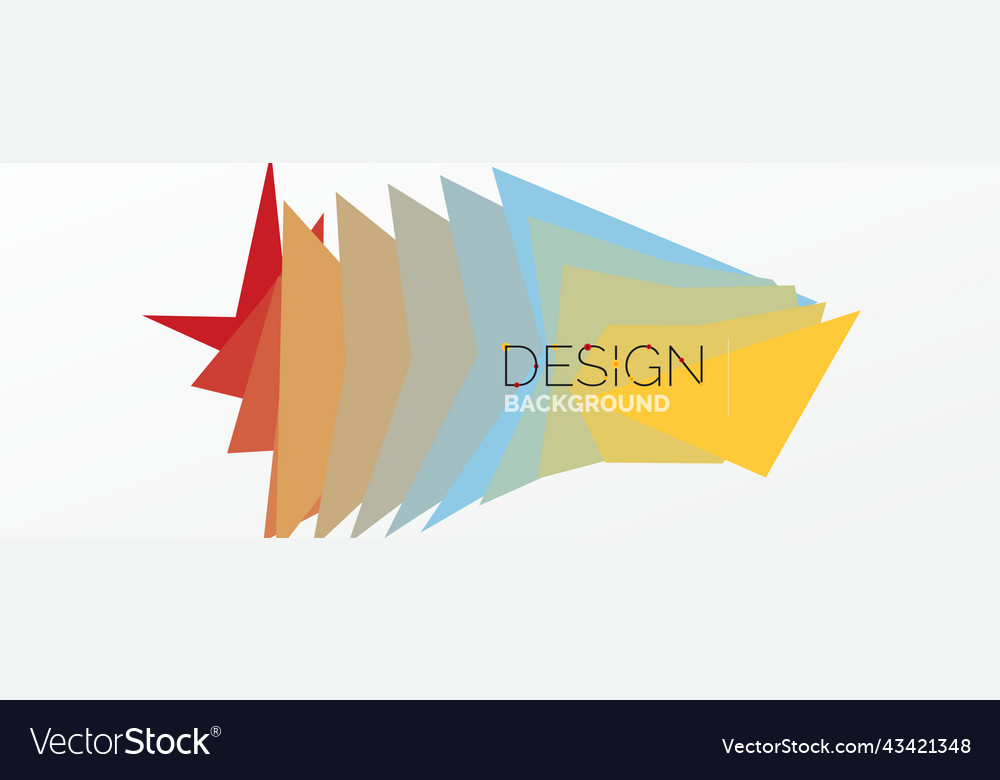 Background creative geometric shapes composition Vector Image