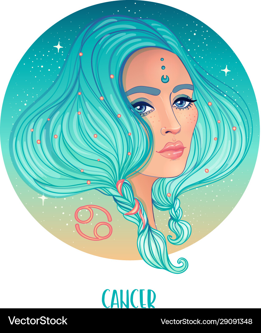 Cancer astrological sign as a Royalty Free Vector Image