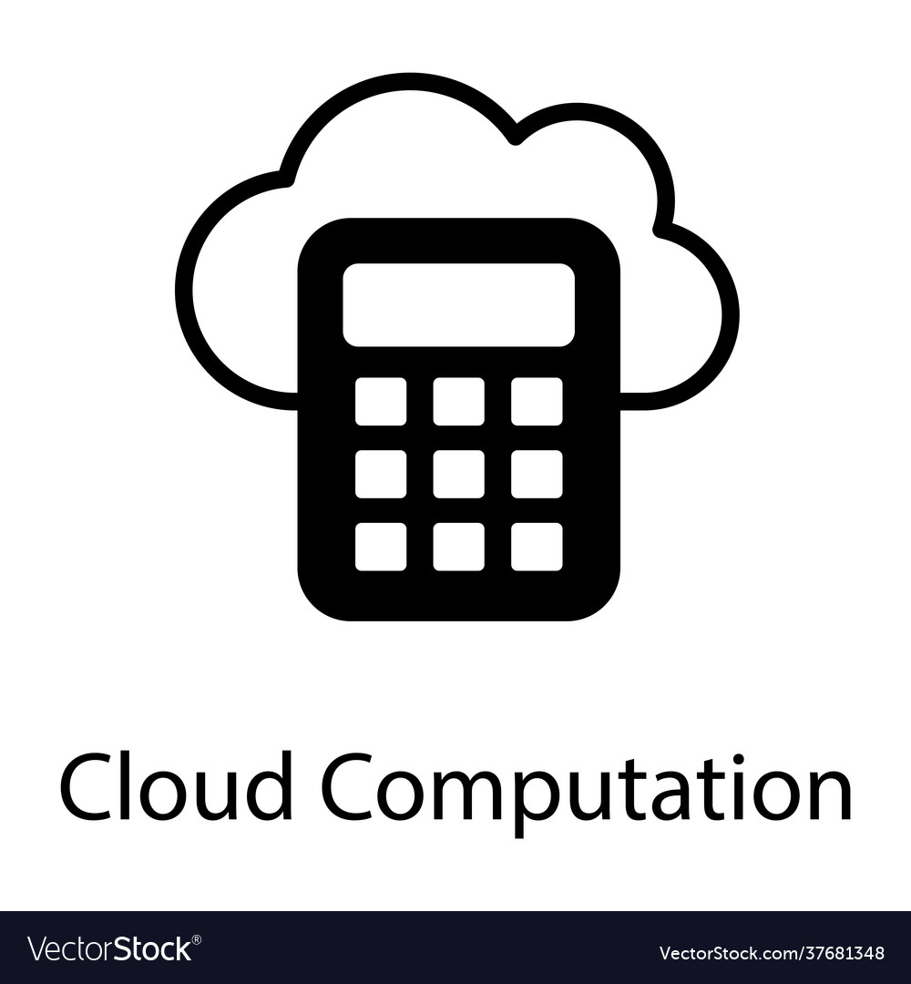 Cloud calculation Royalty Free Vector Image - VectorStock
