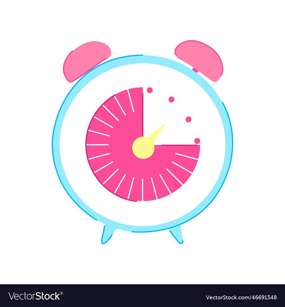Countdown kitchen timer cartoon Royalty Free Vector Image