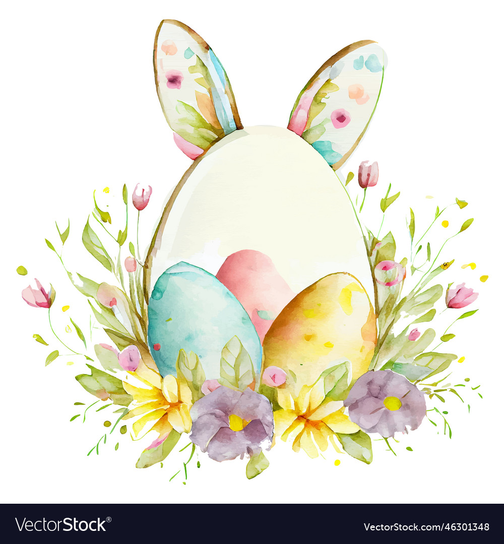 Frame theme easter Royalty Free Vector Image - VectorStock