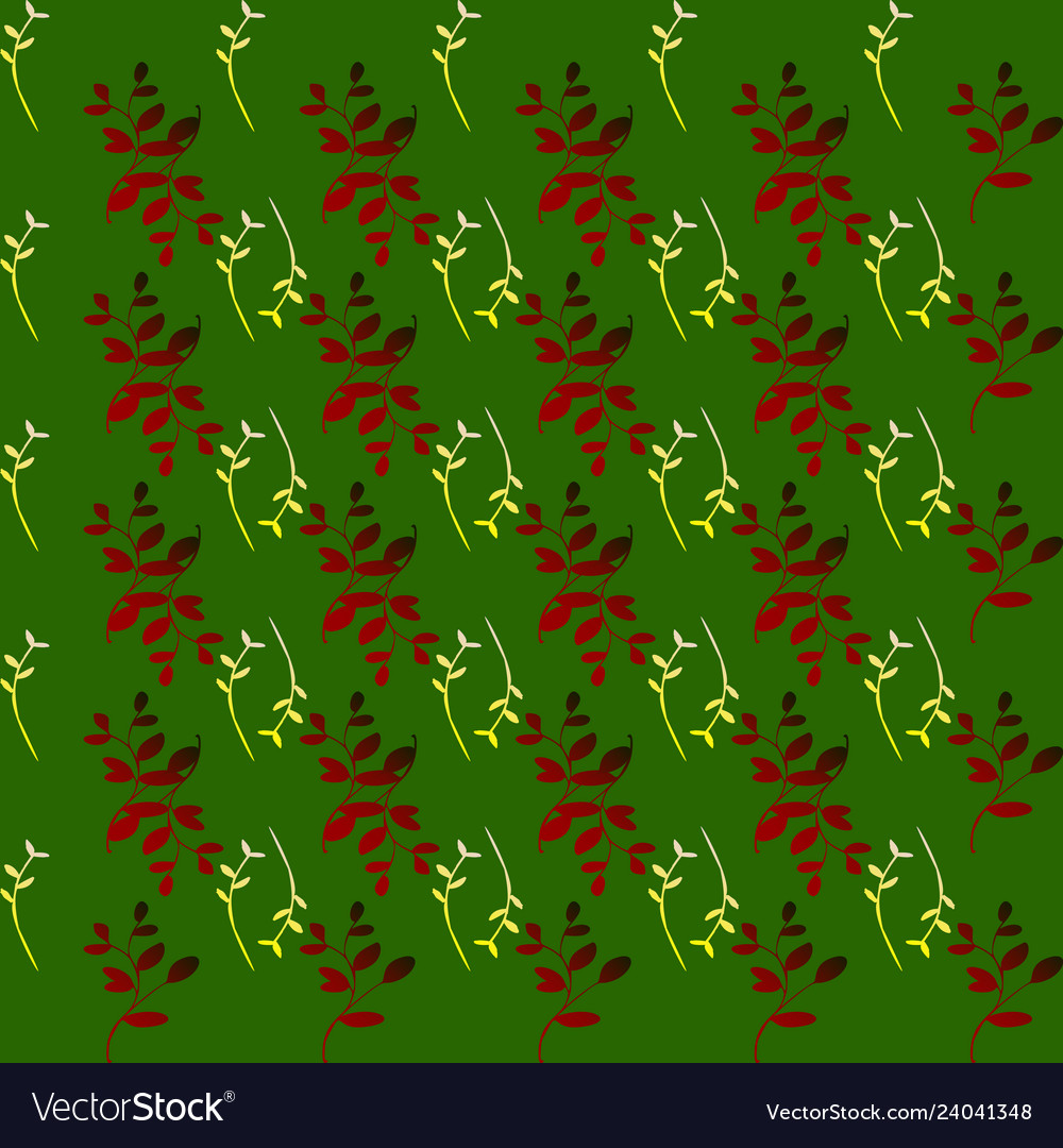Leaves pattern endless background seamless Vector Image