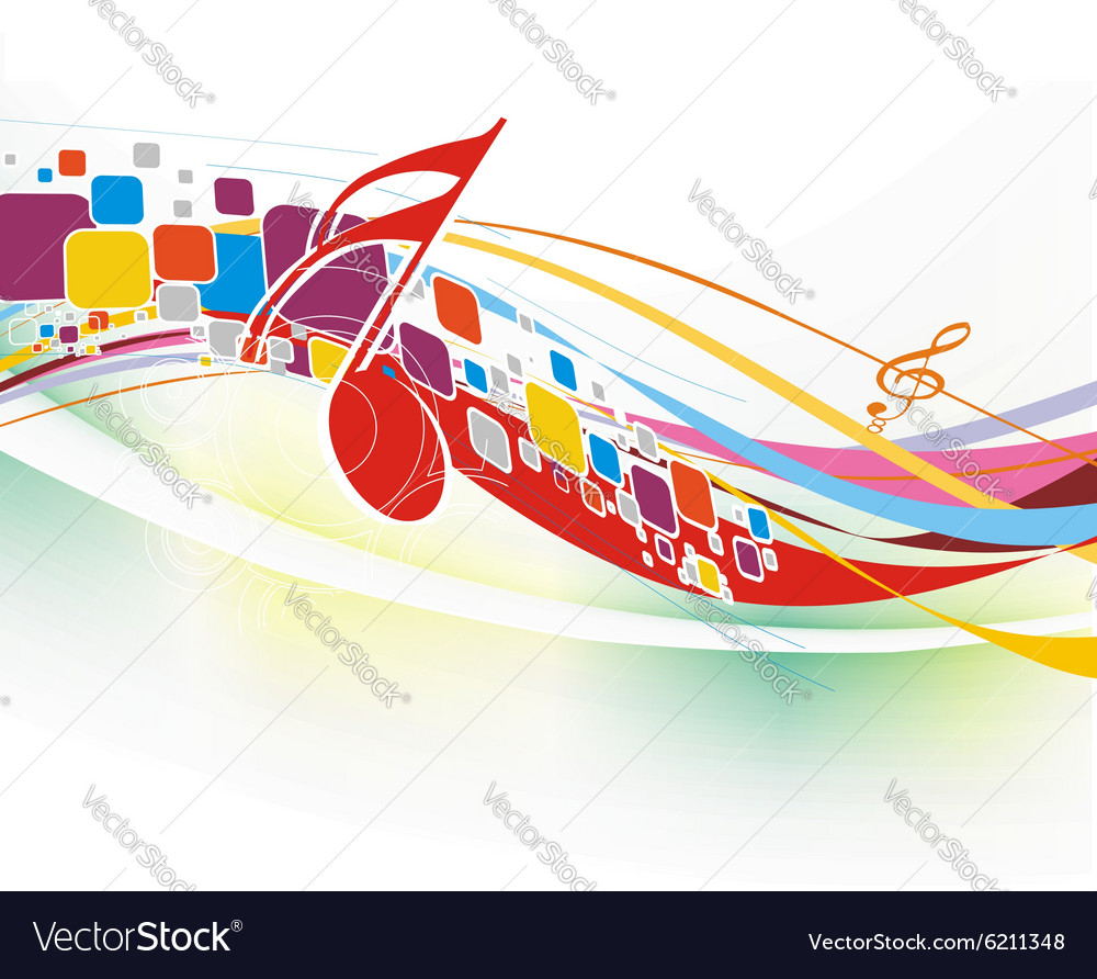 Music notes background Royalty Free Vector Image