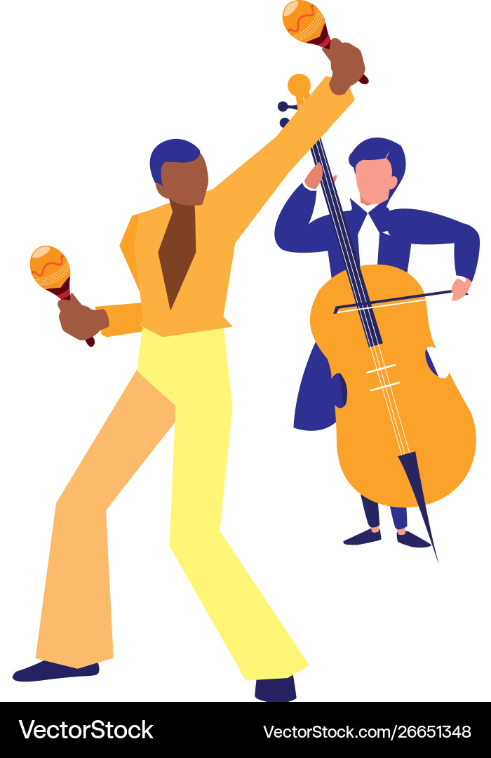 People musicians concert event design Royalty Free Vector