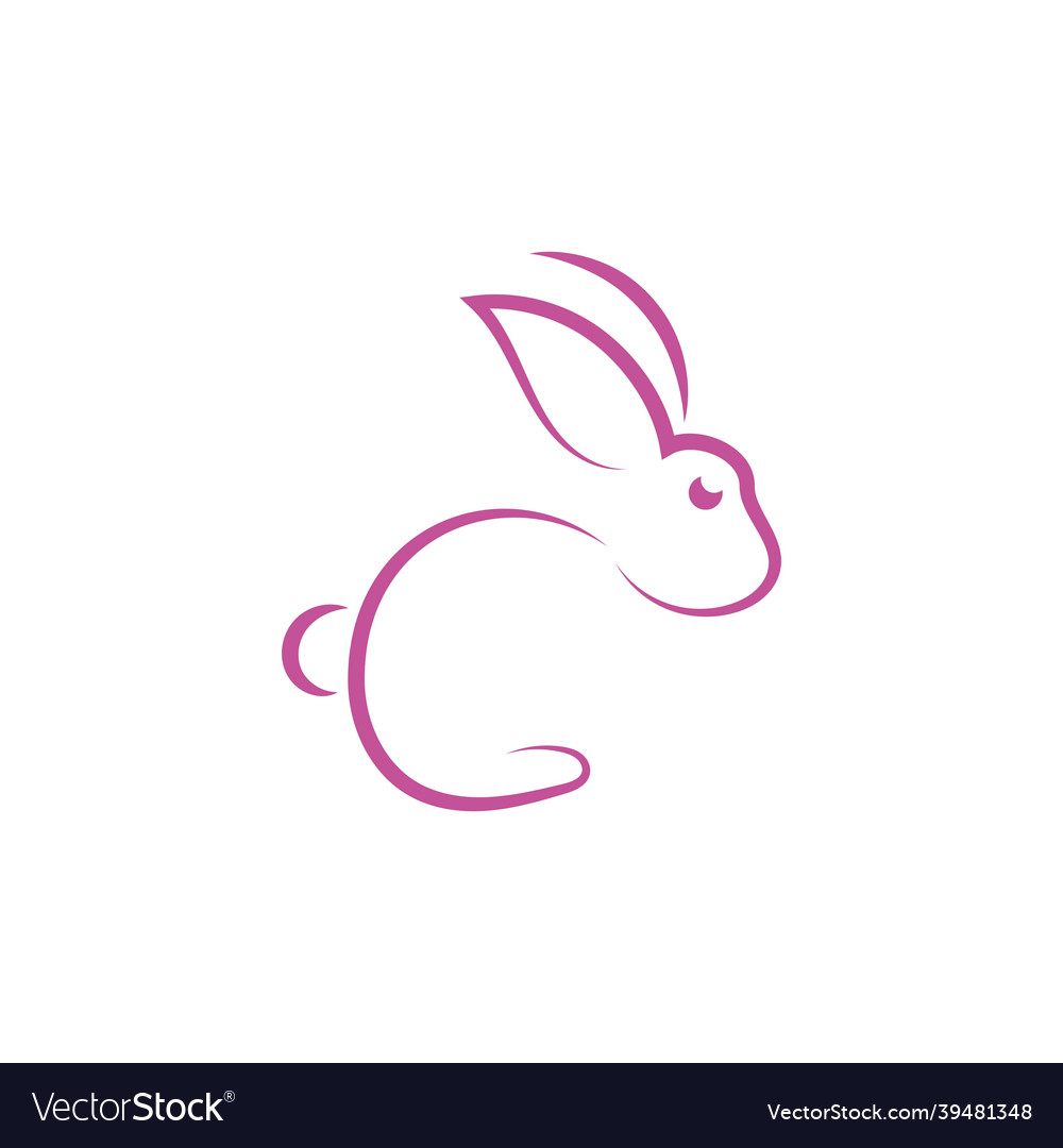 Rabbit icon design Royalty Free Vector Image - VectorStock