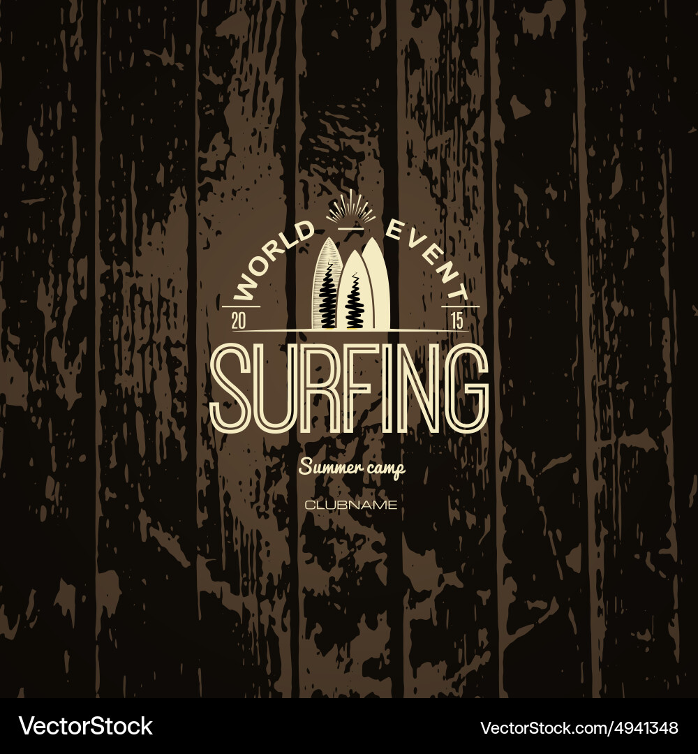 Surf badges logos and labels for any use Vector Image