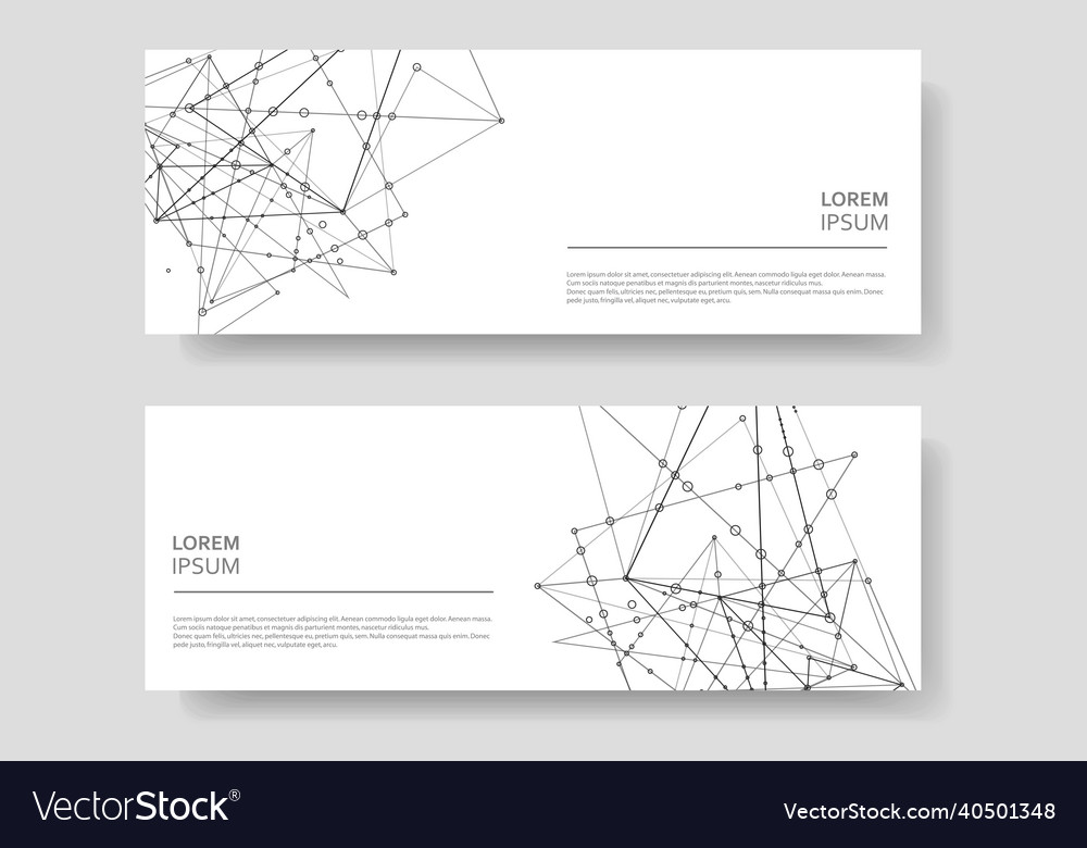 Template banner network technology Royalty Free Vector Image