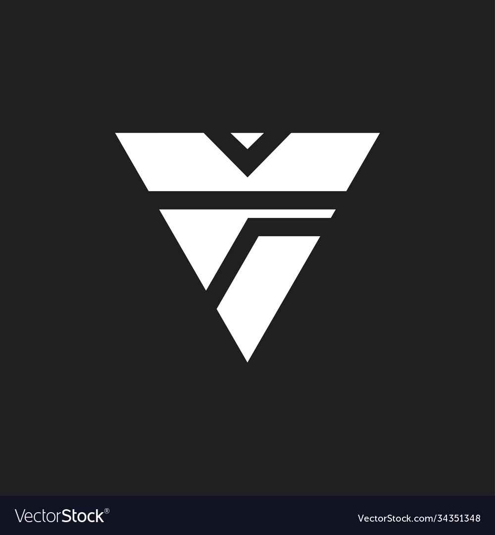 Triangle simple geometric logo Royalty Free Vector Image