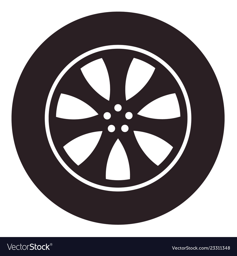 Wheel 01 Royalty Free Vector Image - VectorStock