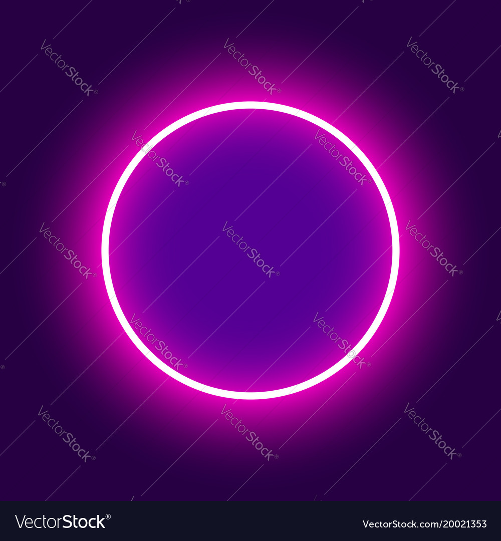 Abstract background neon round Royalty Free Vector Image