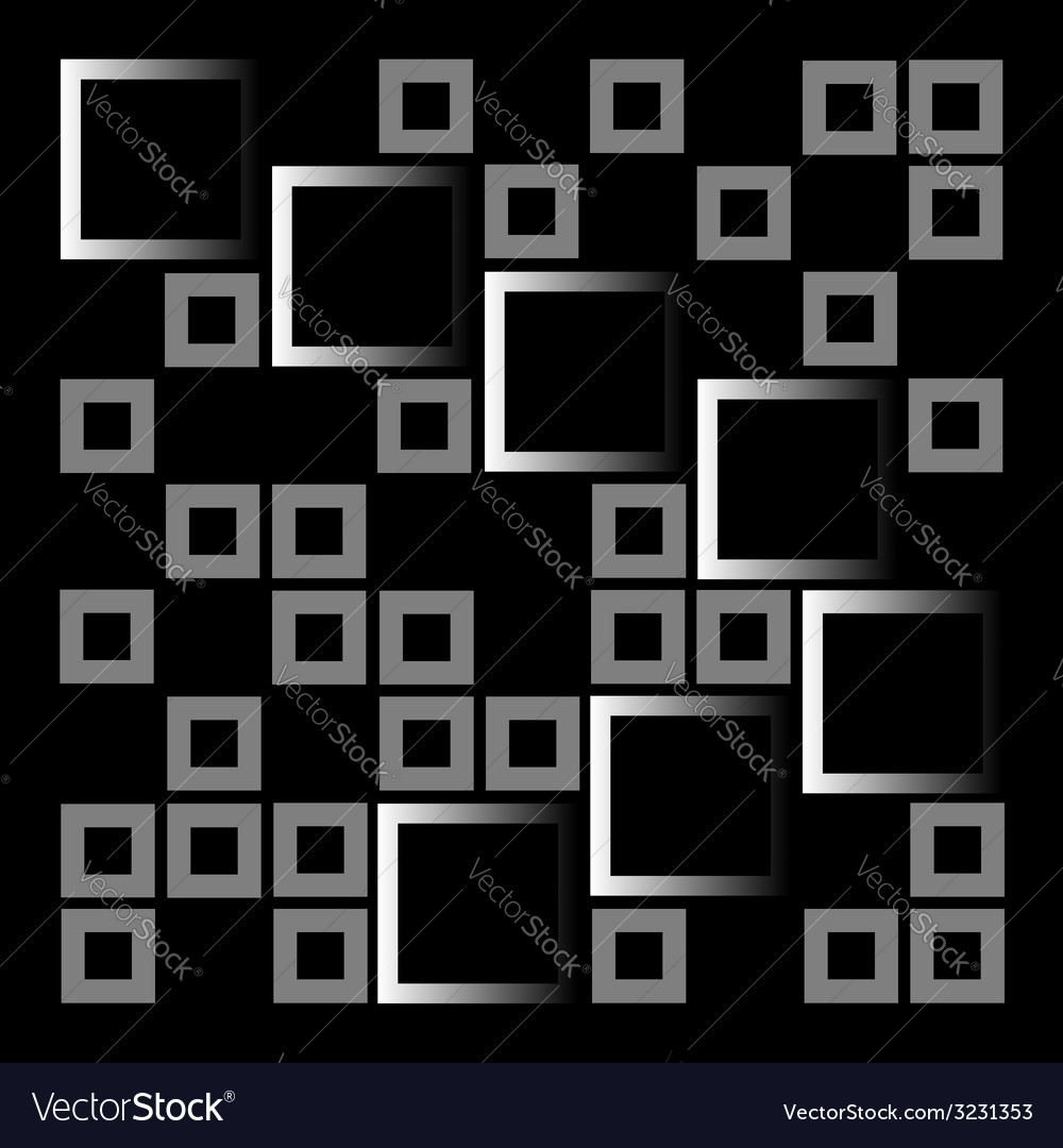 Abstract composition with squares Royalty Free Vector Image