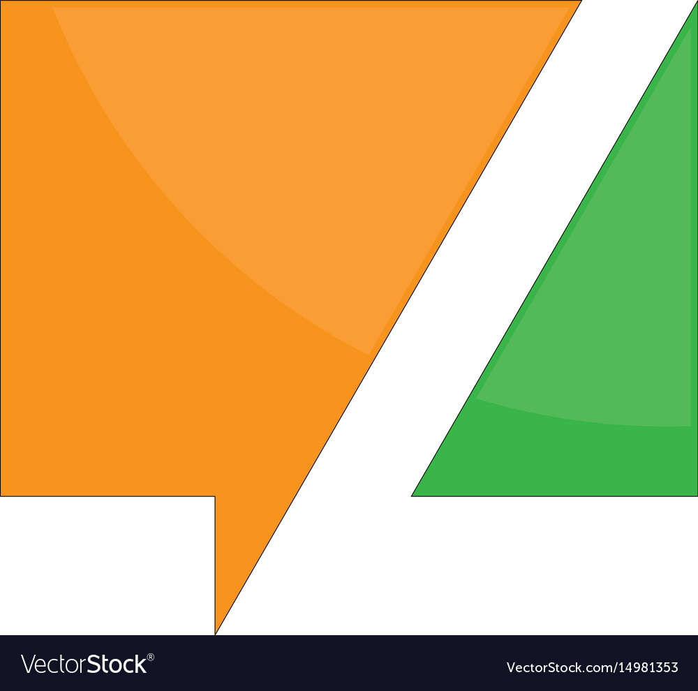 Abstract message logo image Royalty Free Vector Image