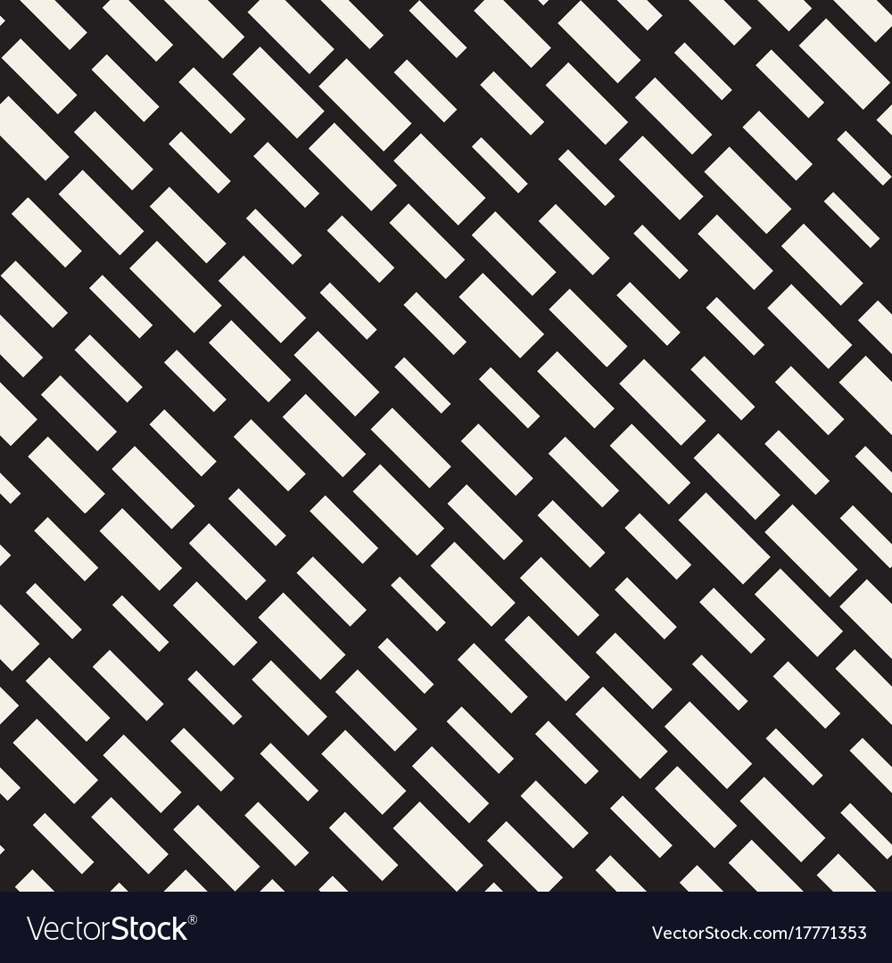 Black and white irregular dashed lines pattern Vector Image