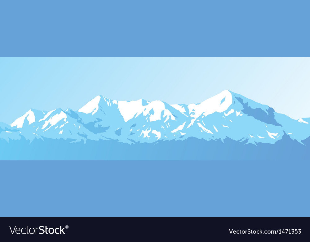 Blue mountains Royalty Free Vector Image - VectorStock