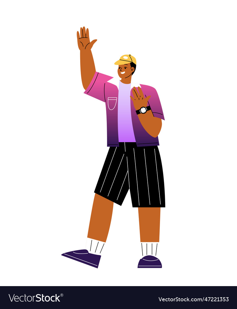 Happy smiling person Royalty Free Vector Image