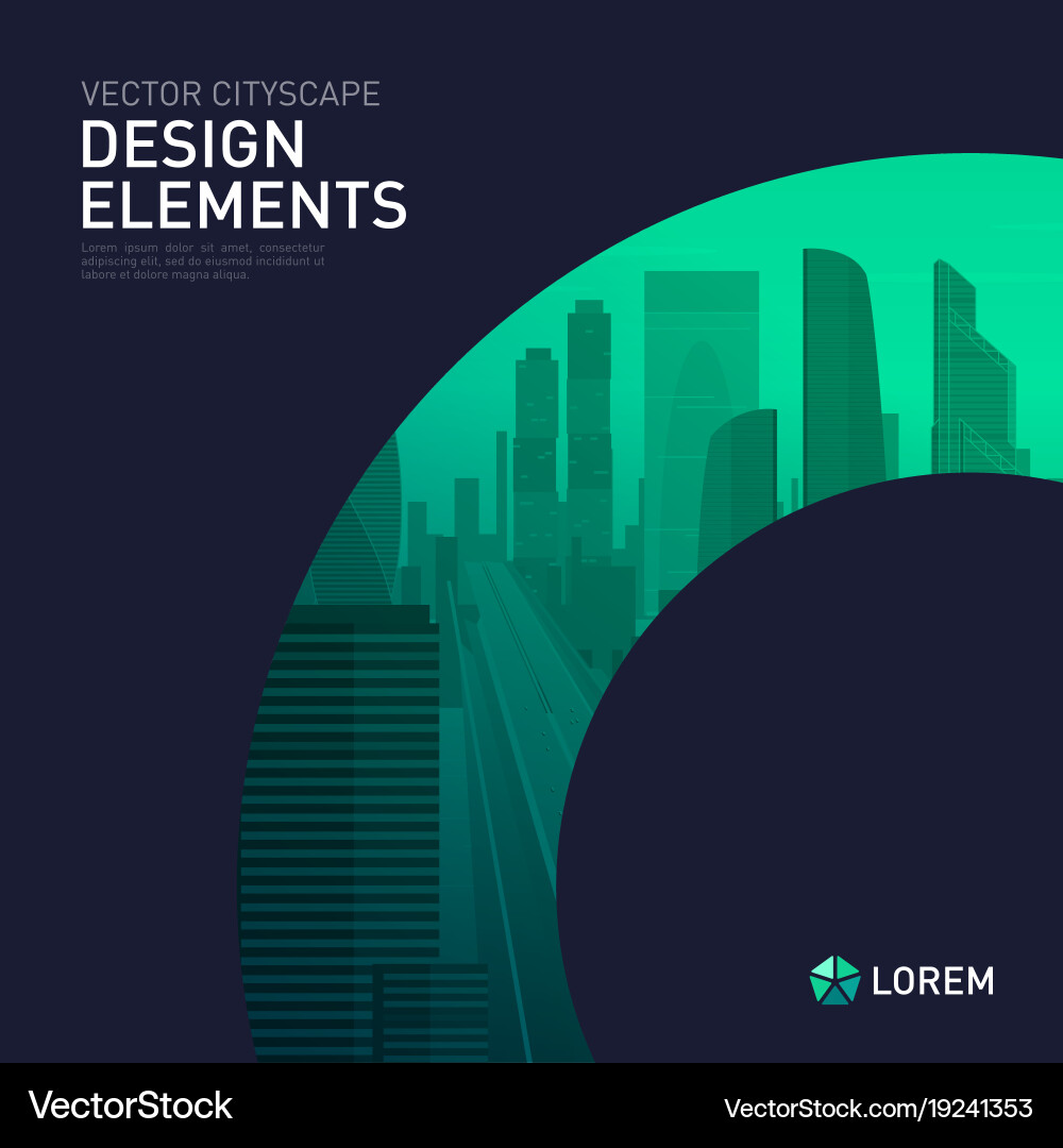 Modern background template design for investment Vector Image